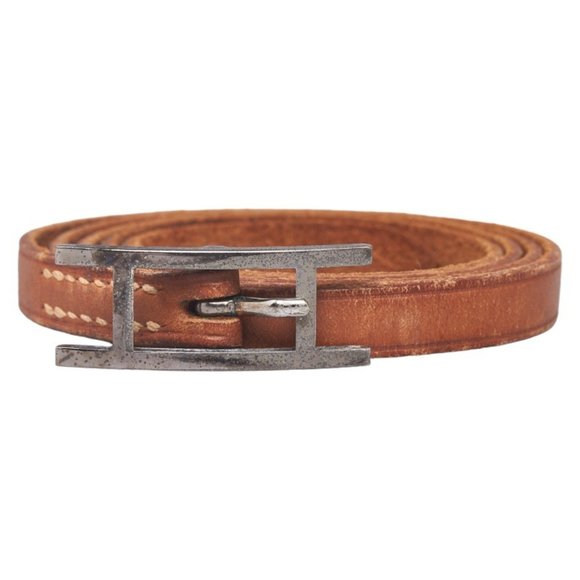 Hermes | Jewelry | Hermes Api 3 Bracelet Brown Silver Leather Womens ...